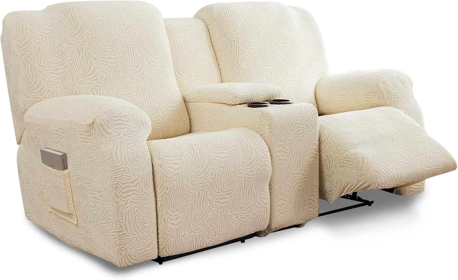 Amazon.com: YUEANG Recliner Loveseat Cover with Center Console, 2 ...