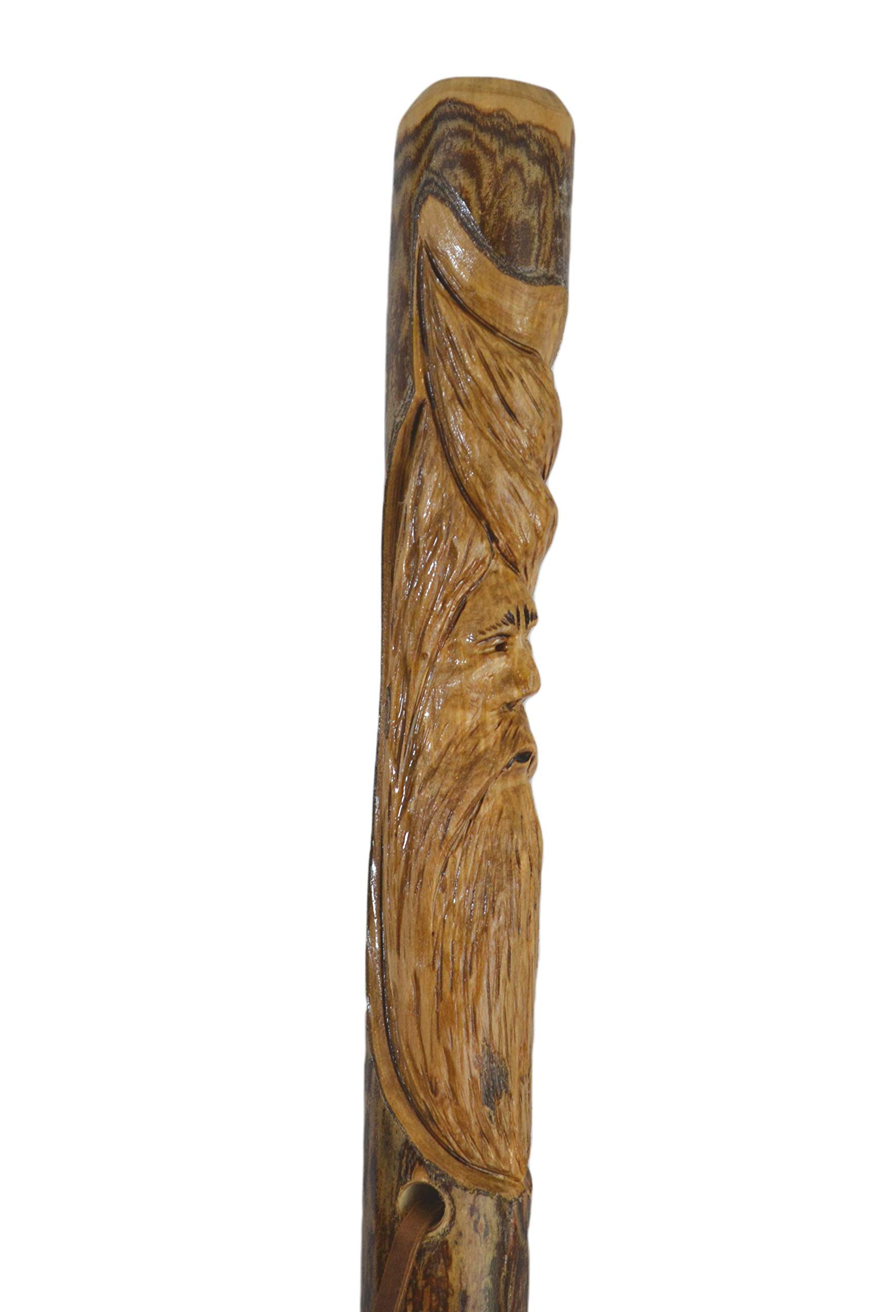 Wood Staff Carving