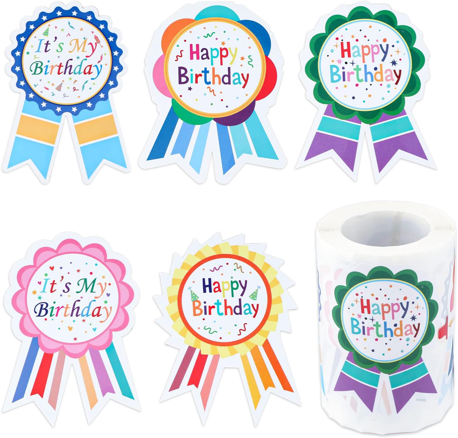 Amazon.com: Personalized Birthday Stickers, Labels for Party Favor ...