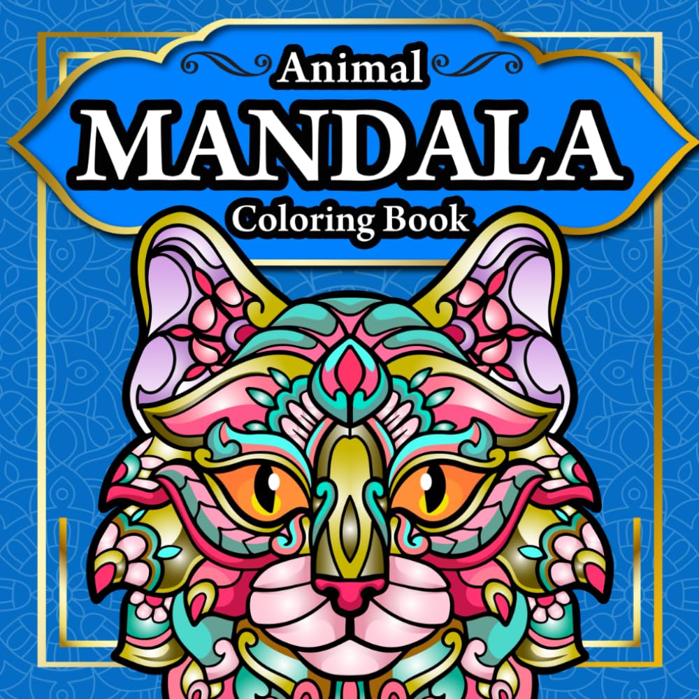 Amazon.com: Animal Mandala Coloring Book for Adults and Teens: Easy to ...