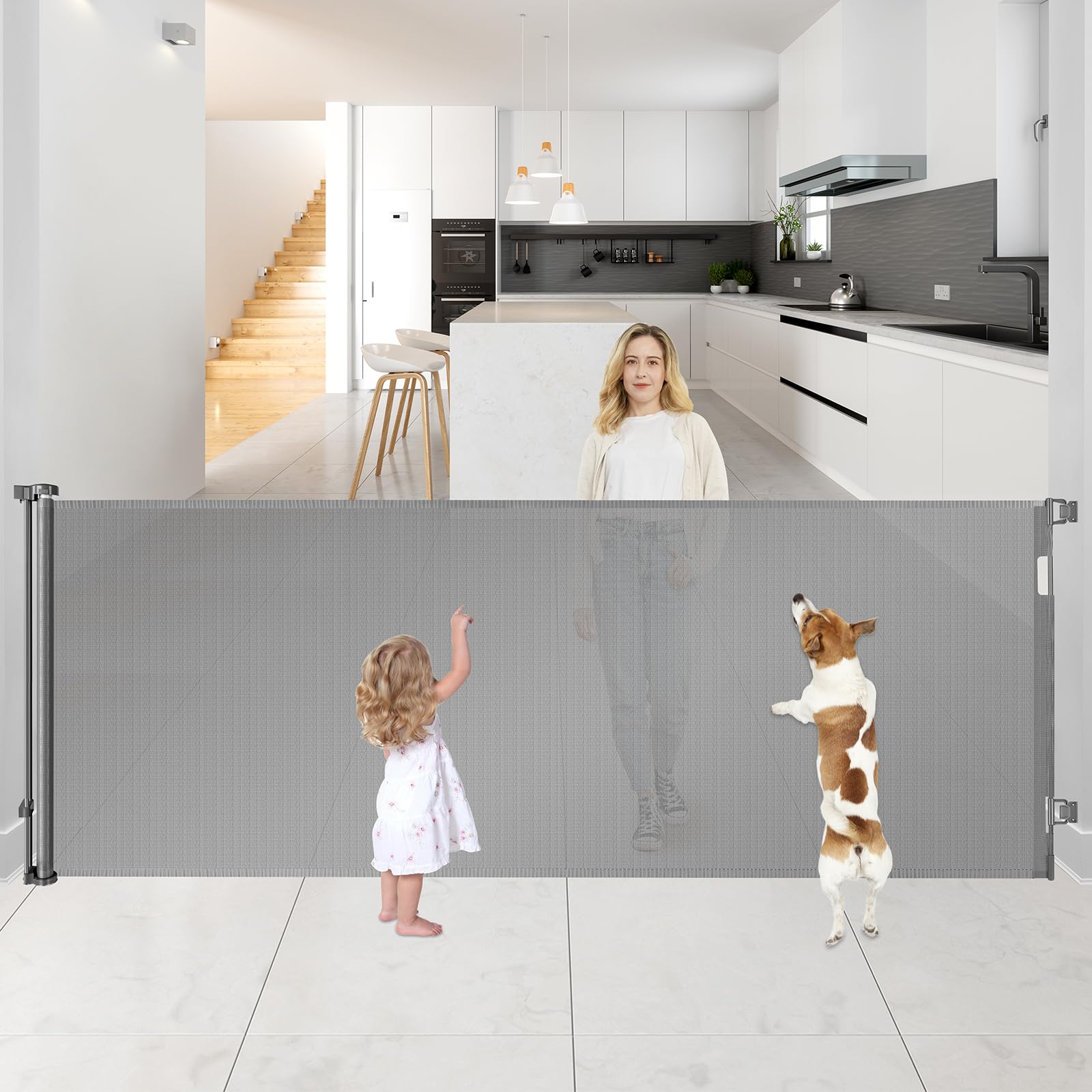 Snapklik.com : 42 Tall X 115 Extra Wide Baby Gates For Large Openings ...