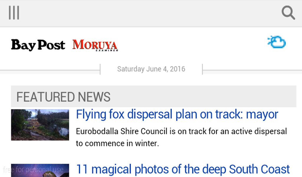 Bay Post-Moruya Examiner:Amazon.de:Appstore for Android