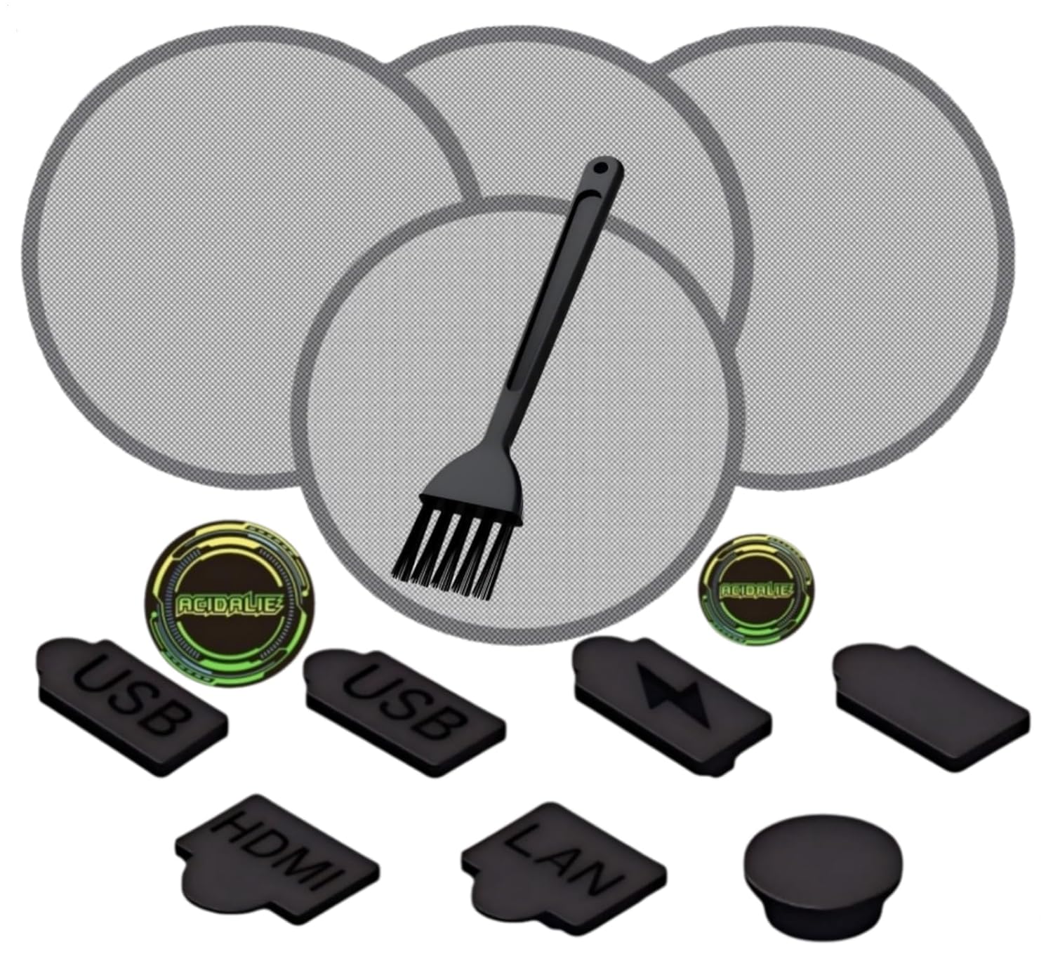 Amazon.com: Zunbur PS5 Port Dust Cover Set with Cleaning Brush + 7 Dust ...