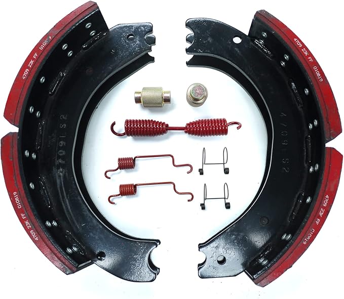 Amazon.com: New 4709ES2 Brake Shoe Box Kit with 2 Lined Brake Shoe & 1 ...