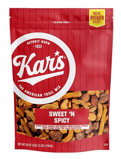 Amazon.com: Kar's Nuts Sweet 'N Spicy Trail Mix Pouch, 28 Oz, Pack of 1