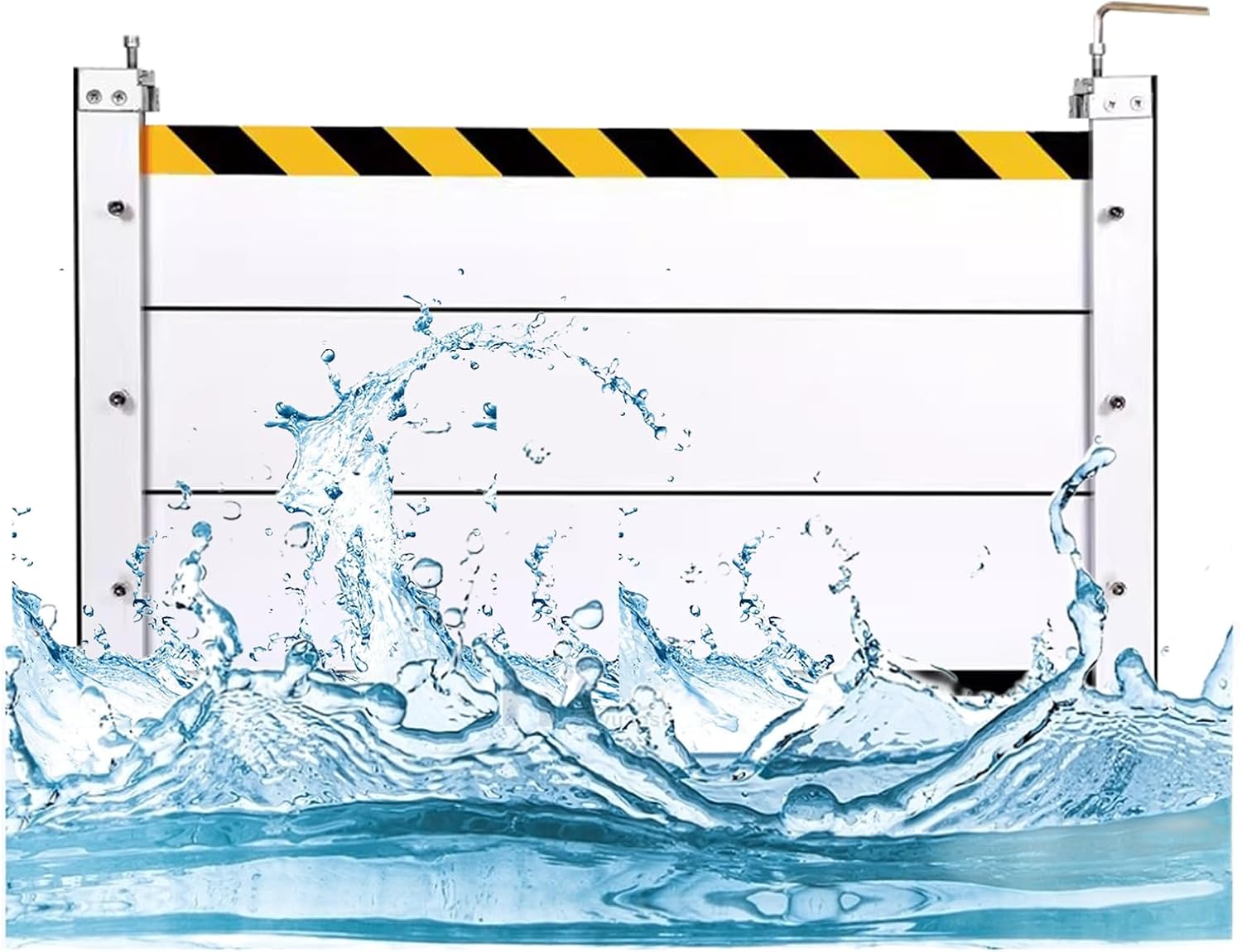 Aluminum Flood Barrier, Reusable Flood Protection Baffle, Removable ...