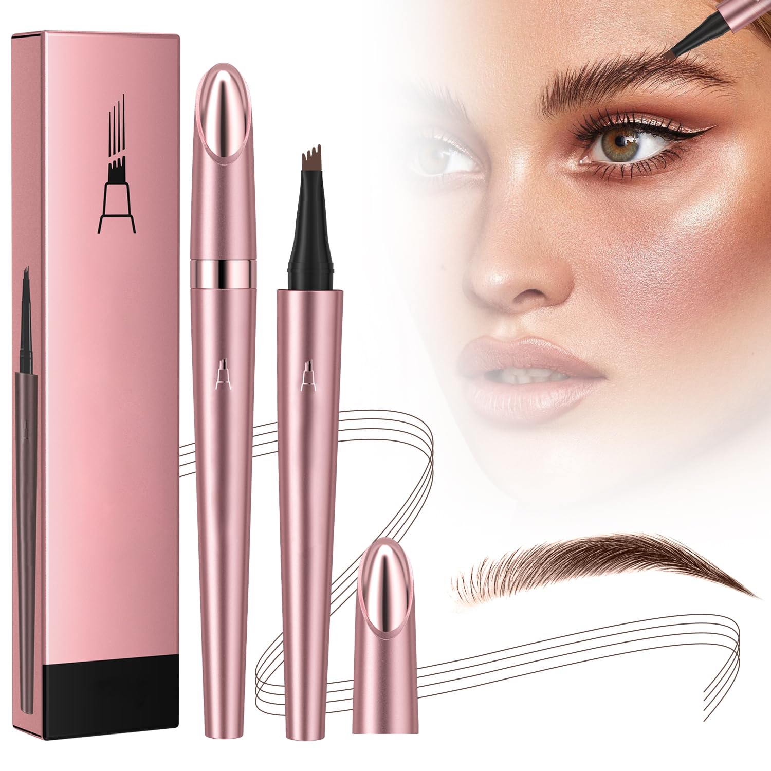 Amazon.com : 2 Pcs Microblading Magic Eyebrow Pencil, 3D Waterproof ...