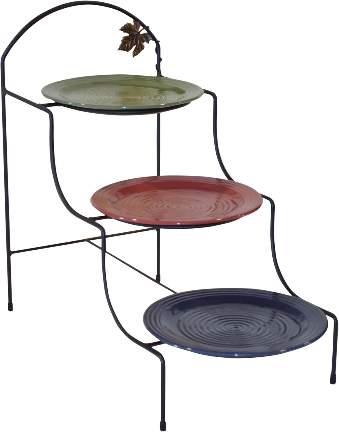 Amazon.com : J&J Wire Triple Sloping Serving Rack : Outdoor Storage ...