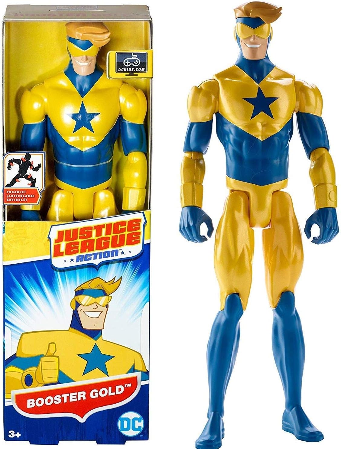 Amazon.com: DC Comics Justice League Action Booster Gold Figure : Toys ...