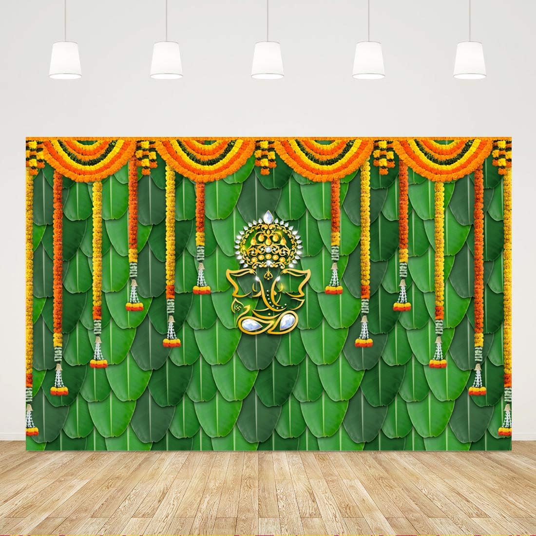 Amazon.com : Wollmix Pooja Backdrop Decoration Cloth Items Indian ...