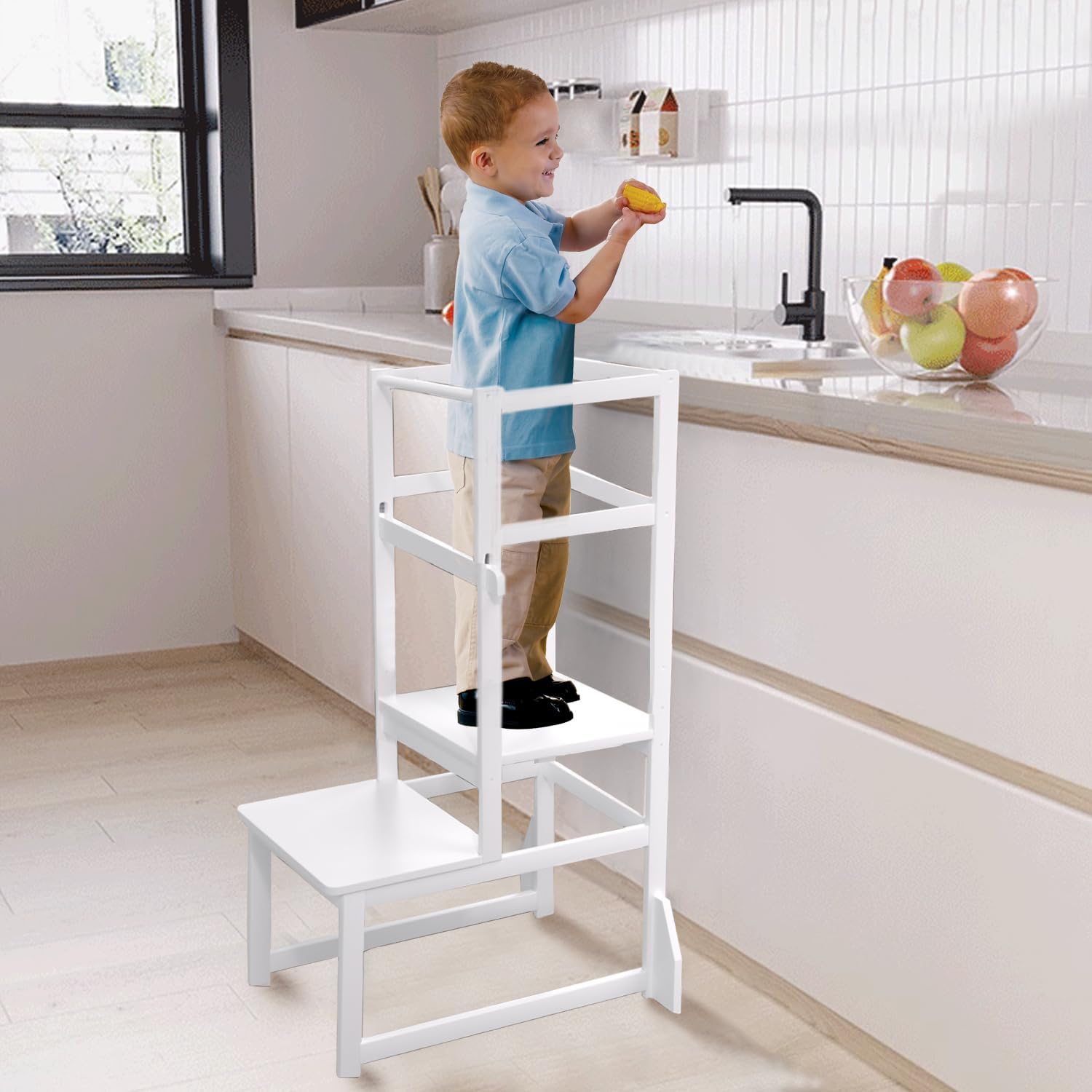 Amazon.com: Zytty Toddler Step Stool Toddler Kitchen Stool, Adjustable ...
