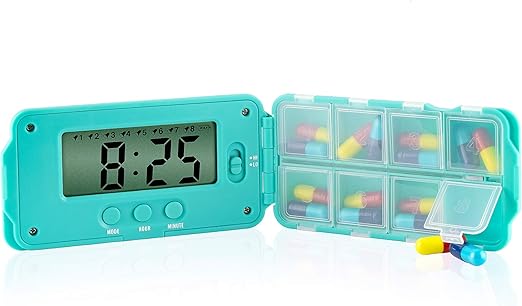 TabTime Super 8,Electronic Pill Timer-Reminder-Dispenser with up to 8 ...