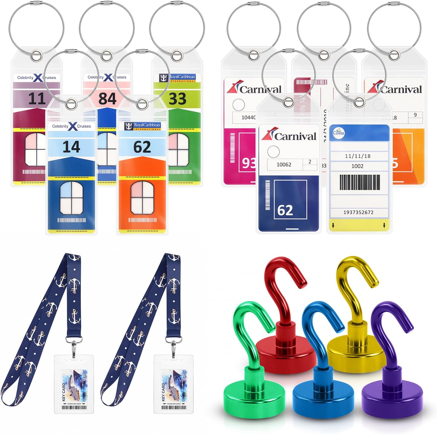 Cruise Essentials Set (17 Pack) – Travel Ship Accessories Kit – Luggage ...