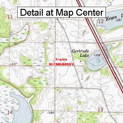 Amazon.com : USGS Topographic Quadrangle Map - Frazee, Minnesota ...