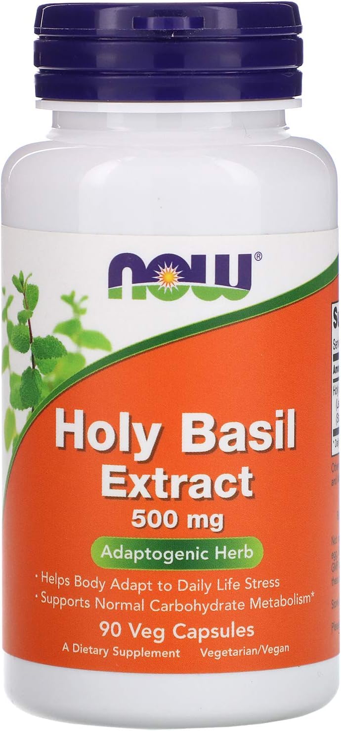 Amazon.com: NOW Foods Supplements, Holy Basil Extract 500 mg (Holy ...