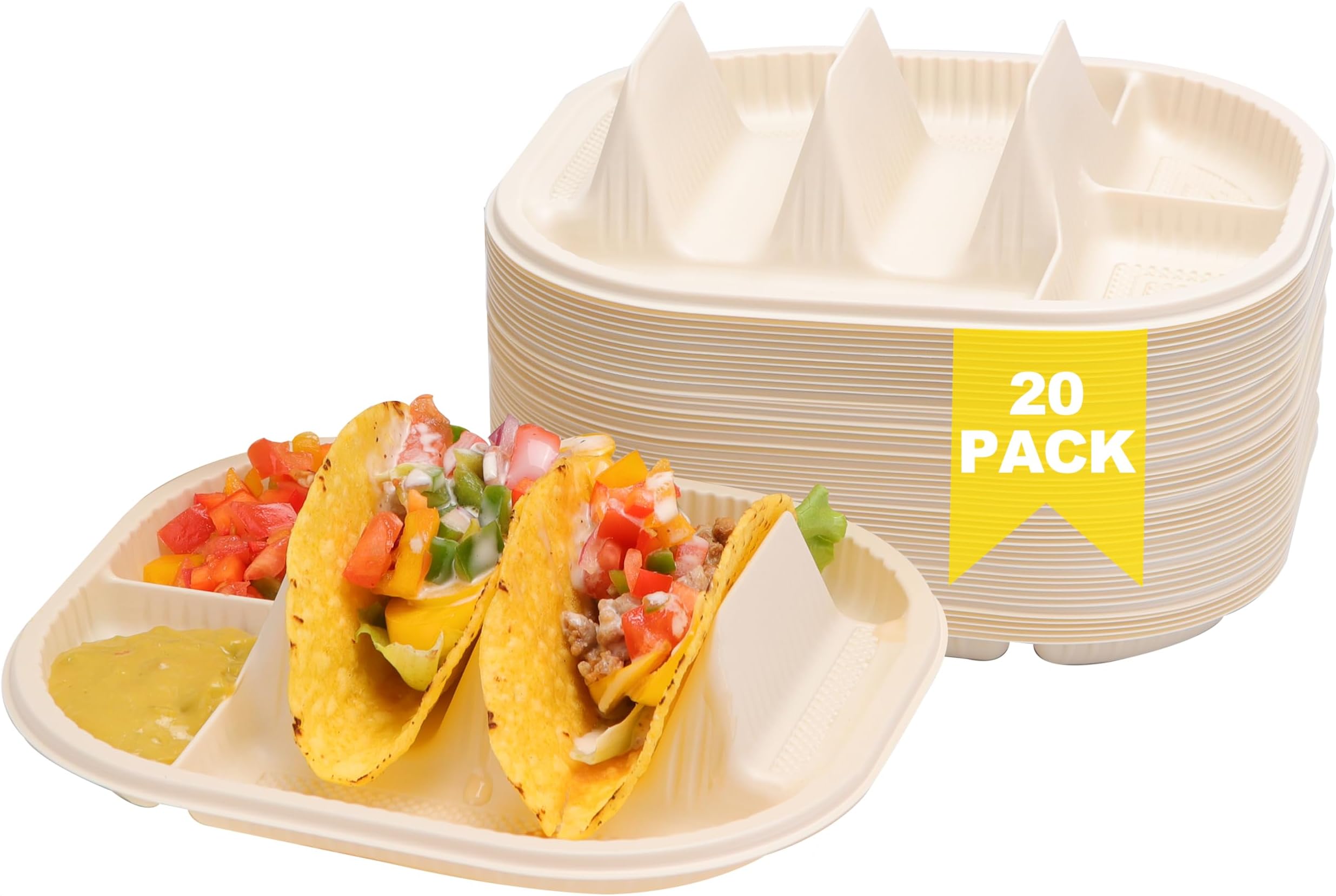 Amazon.com: 15PCS Disposable Taco Holders for Party, Premium Paper Taco ...