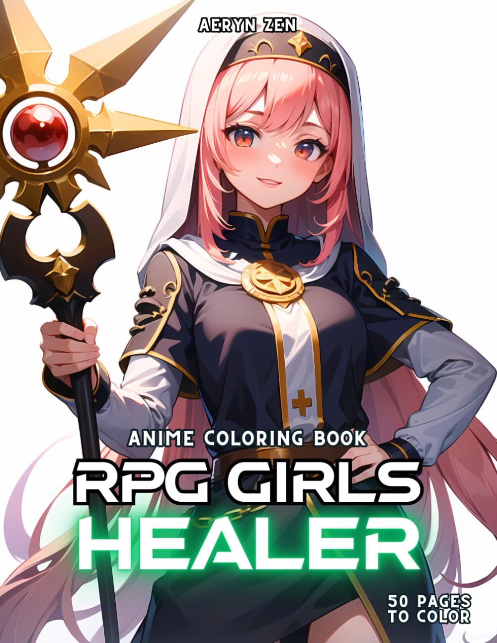 Amazon.com: Anime Coloring Book: RPG Girls Healer: 9798870955322: Zen ...