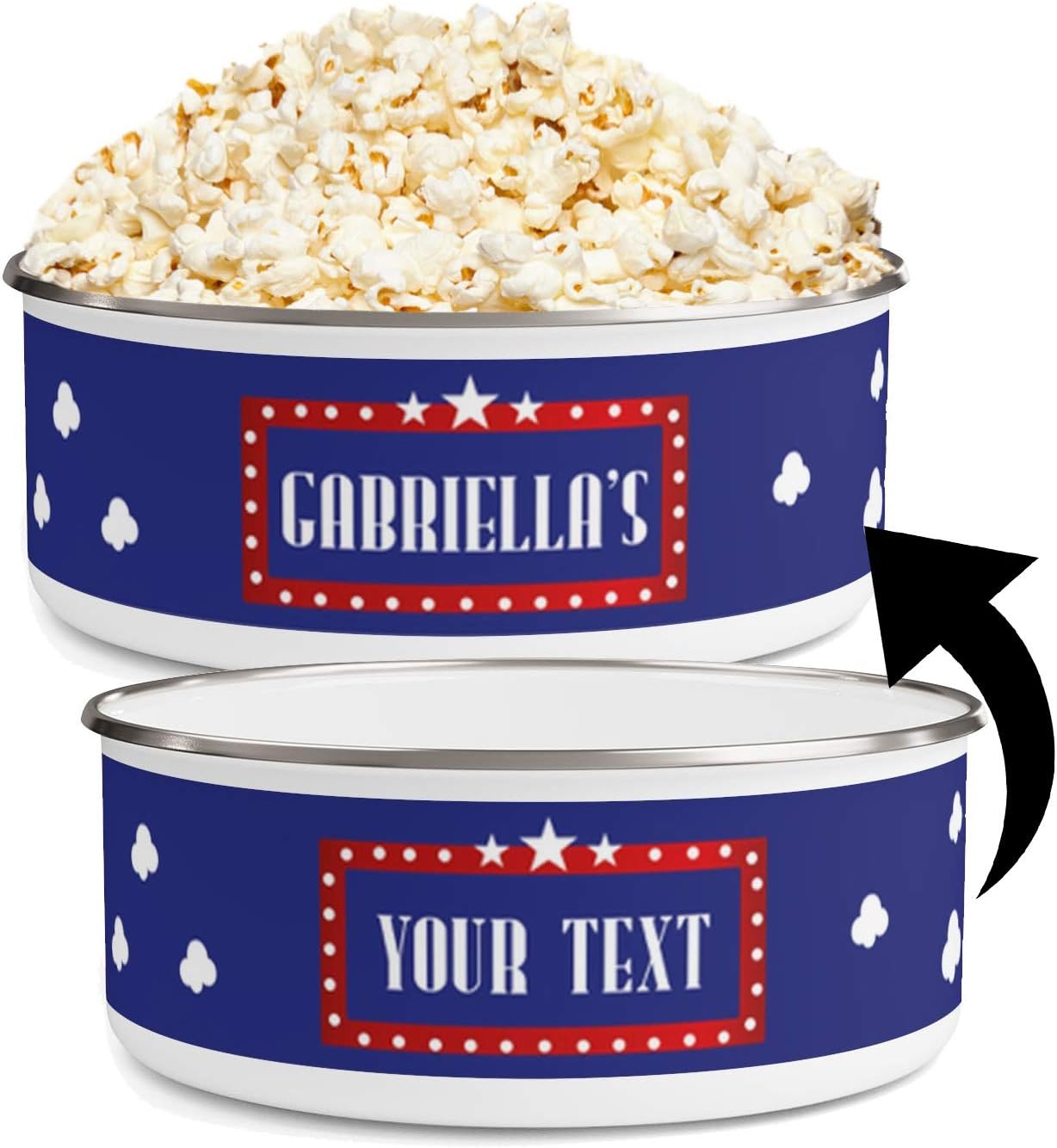 Amazon.com | Personalized Popcorn Bowl (Small - 20oz) - Add Your Name ...