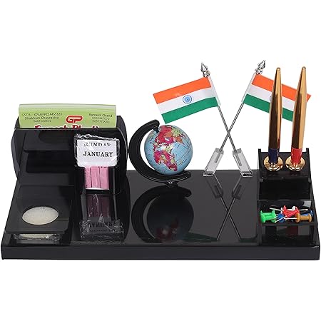 Acrylic Flag Pen Stand For Office Study Table(2 pen free) Stylish ...