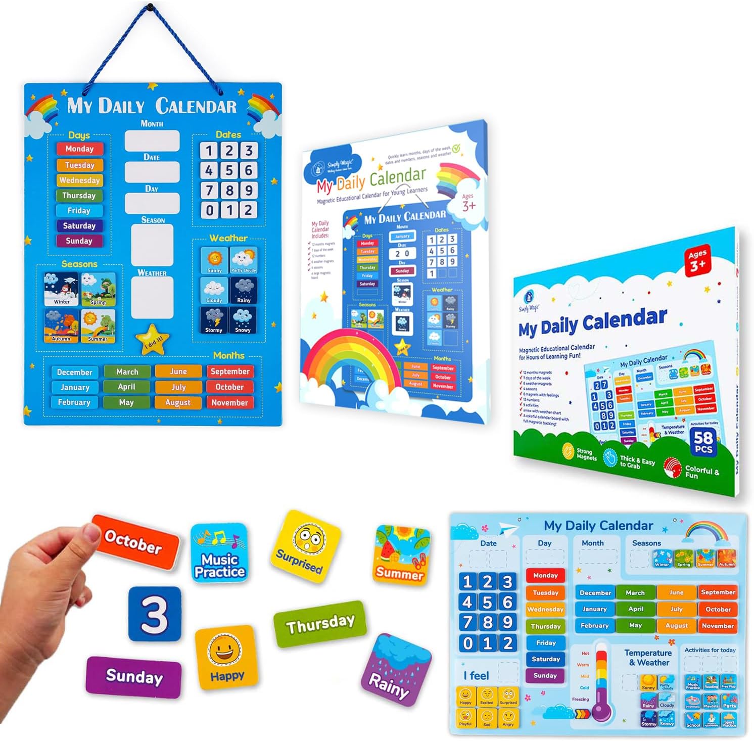 Amazon.com: Simply Magic 2 Packs of Kids Calendars : Office Products