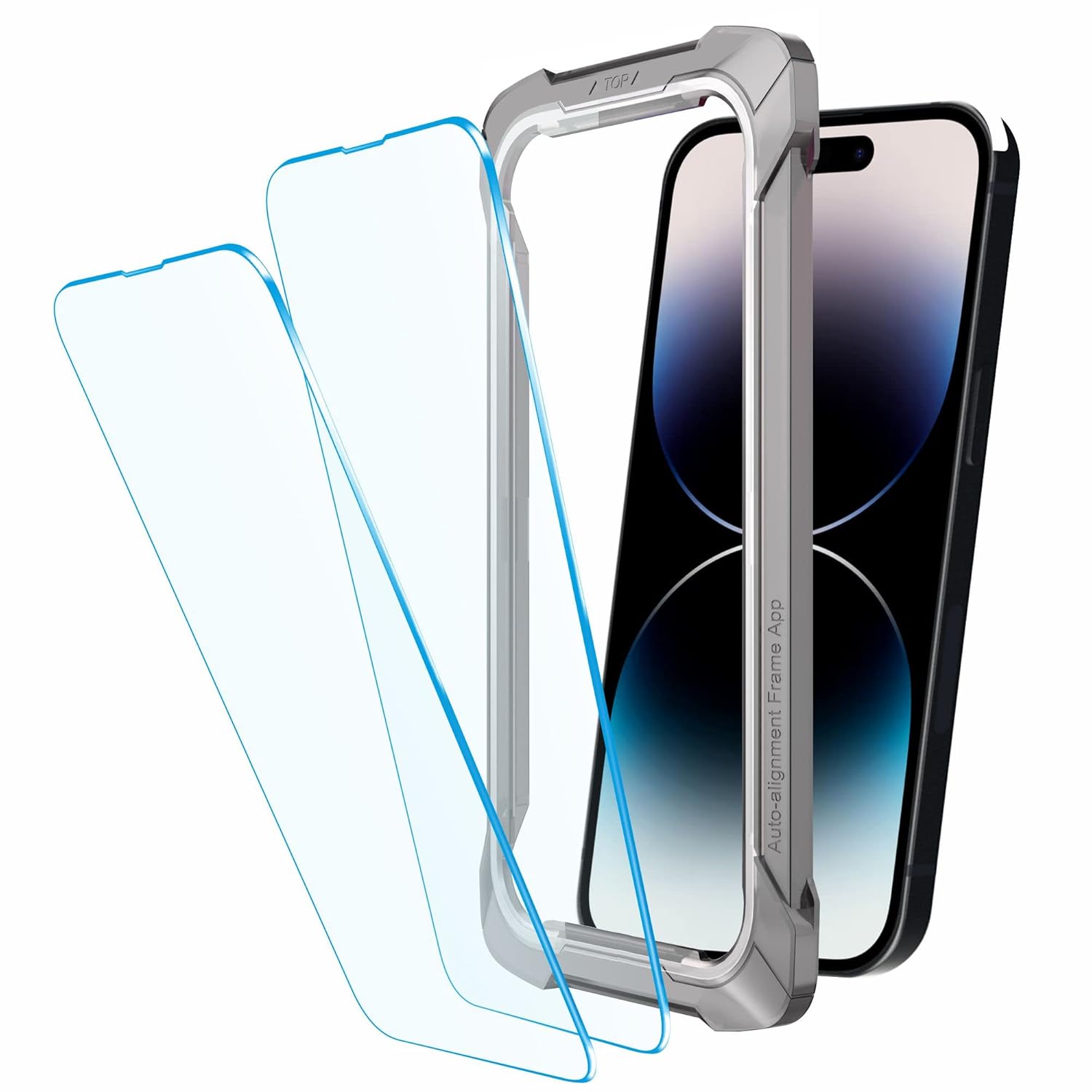 Affix Auto-Align Technology Tempered Glass Screen Guard for iPhone ...