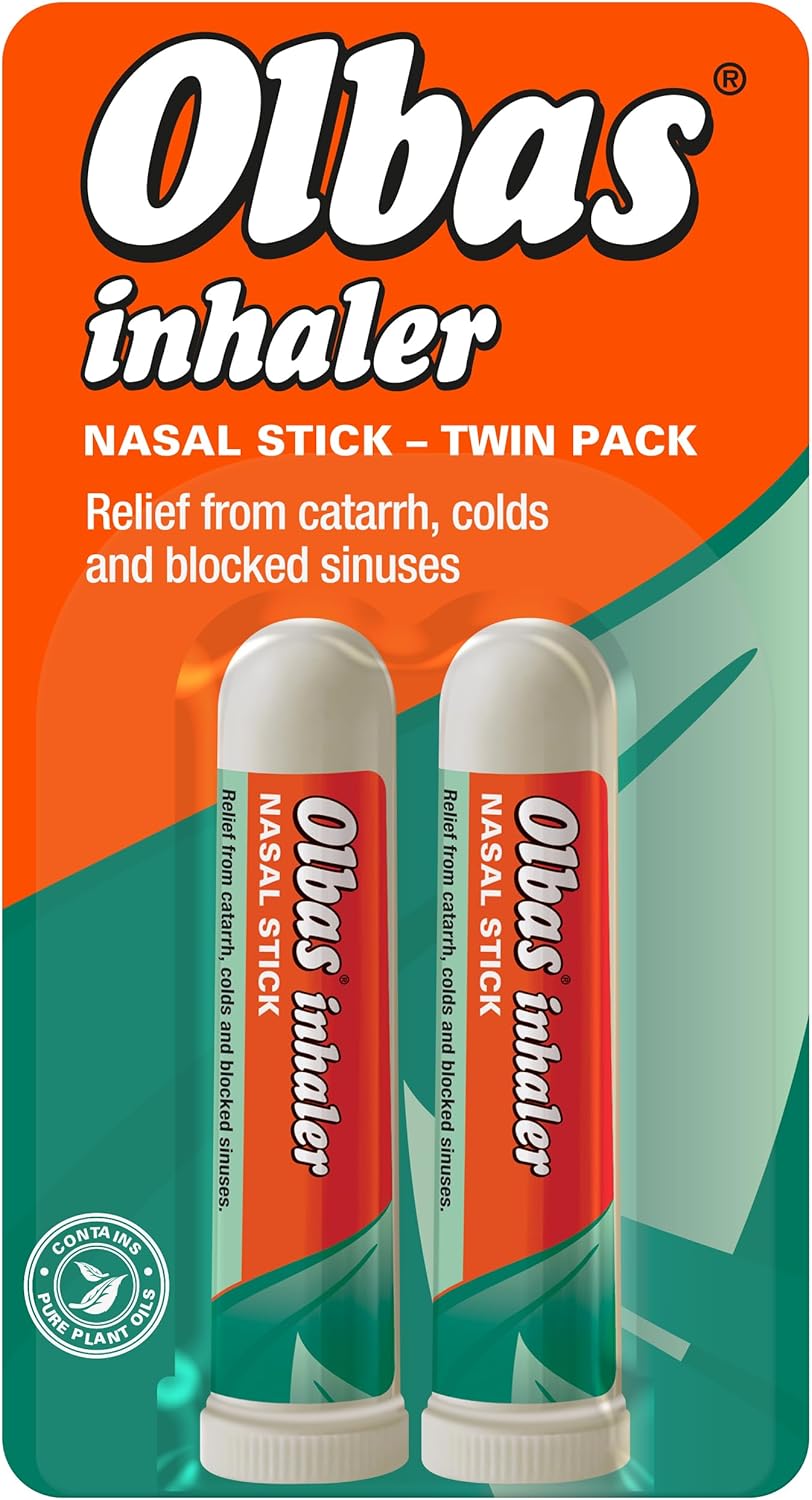 Olbas Nasal Inhaler pack of 2 - Nasal stick - relief from catarrh ...