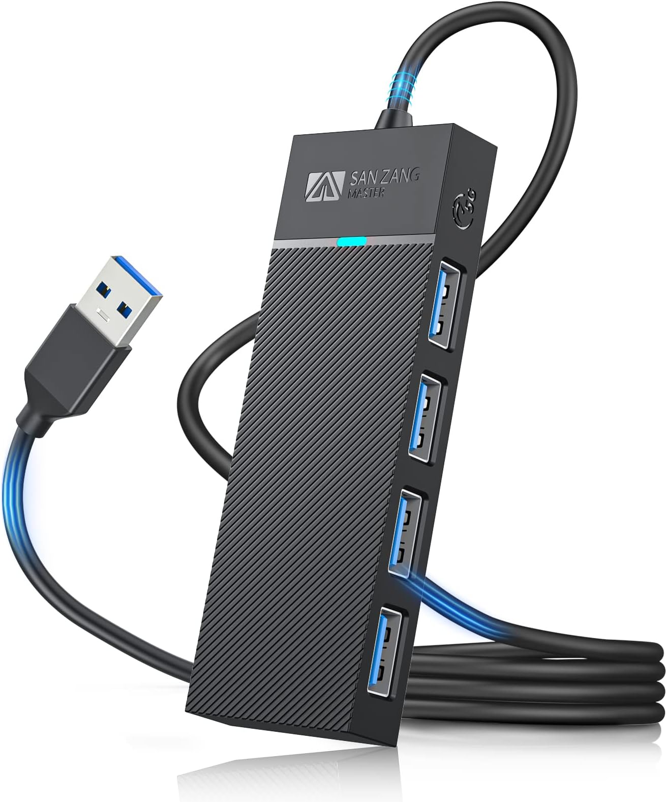 Amazon.com: 4 Port USB 3.0 Hub,Ultra-Slim USB Hub,USB Splitter,USB ...