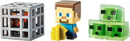 Amazon.com: Mattel Minecraft Mini Figures 3-Pack : Toys & Games
