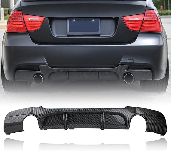 Amazon.com: Rolling Gears E90 Rear Diffuser Compatible with 2005-2012 ...