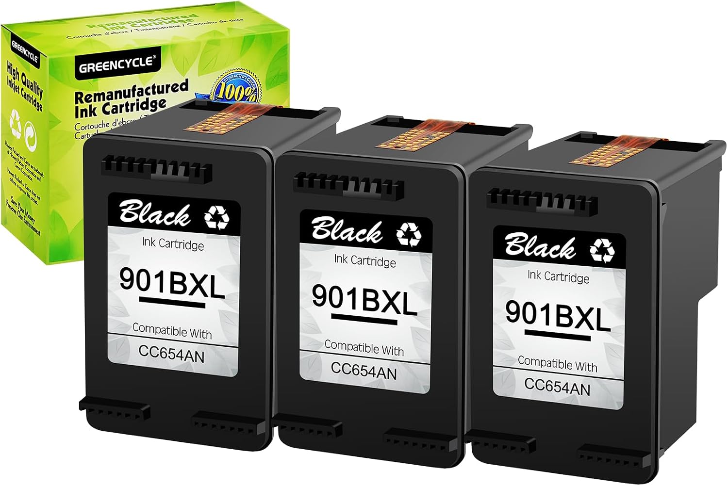 Amazon.com: greencycle Remanufactured High Yield Ink Cartridge ...