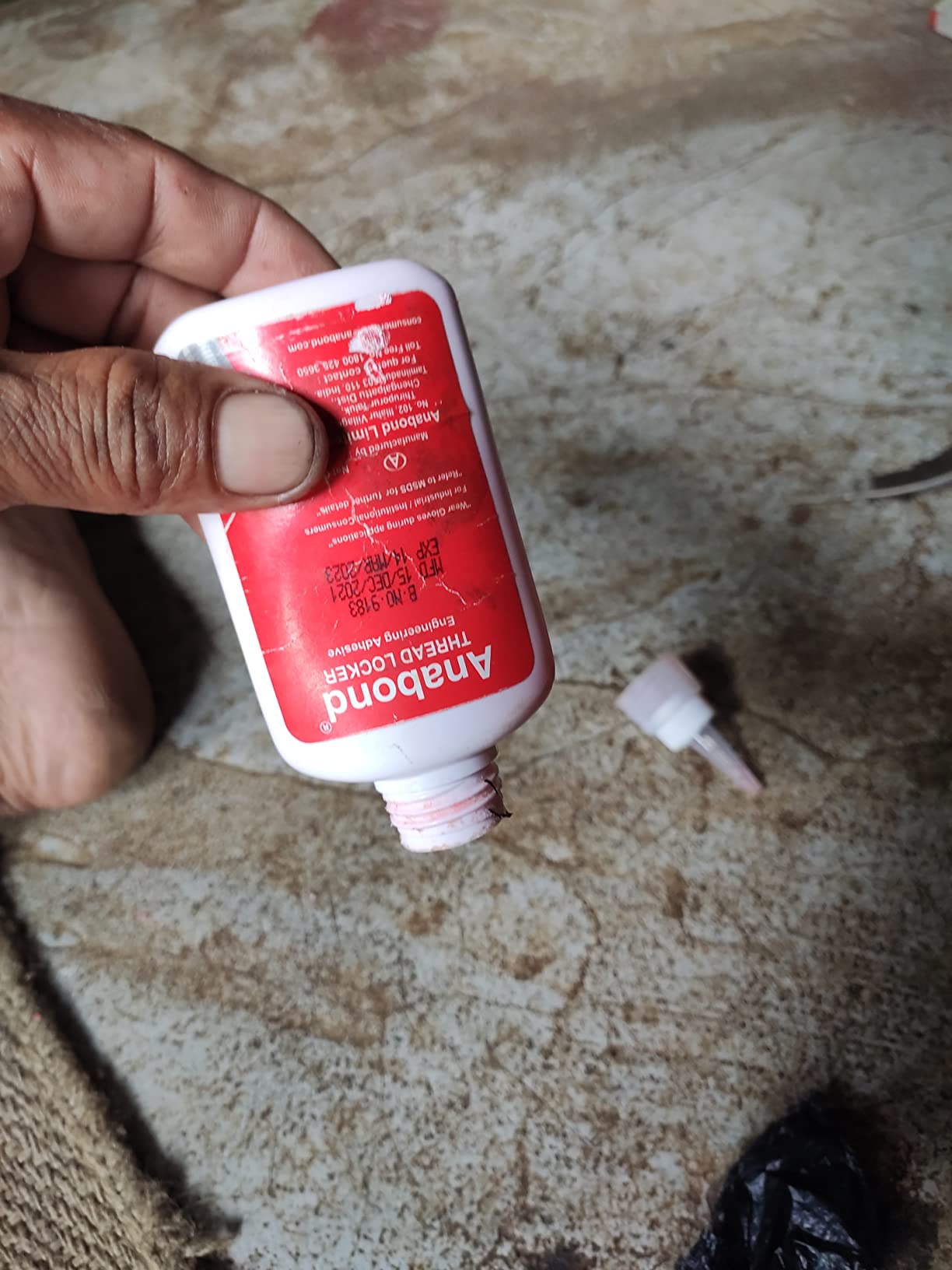 Anabond 112 Red Anaerobic Adhesives Thread Locker : Amazon.in ...