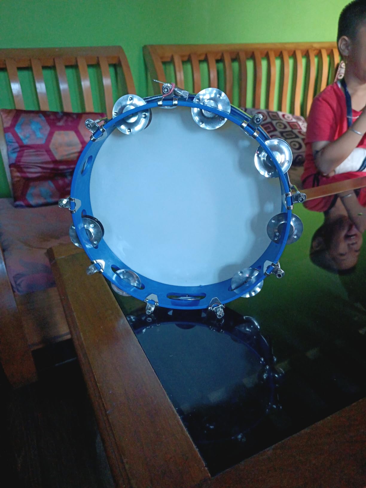 UAPAN Dafli Musical Instrument Dafli/Tambourine 10 inch Hand Percussion ...