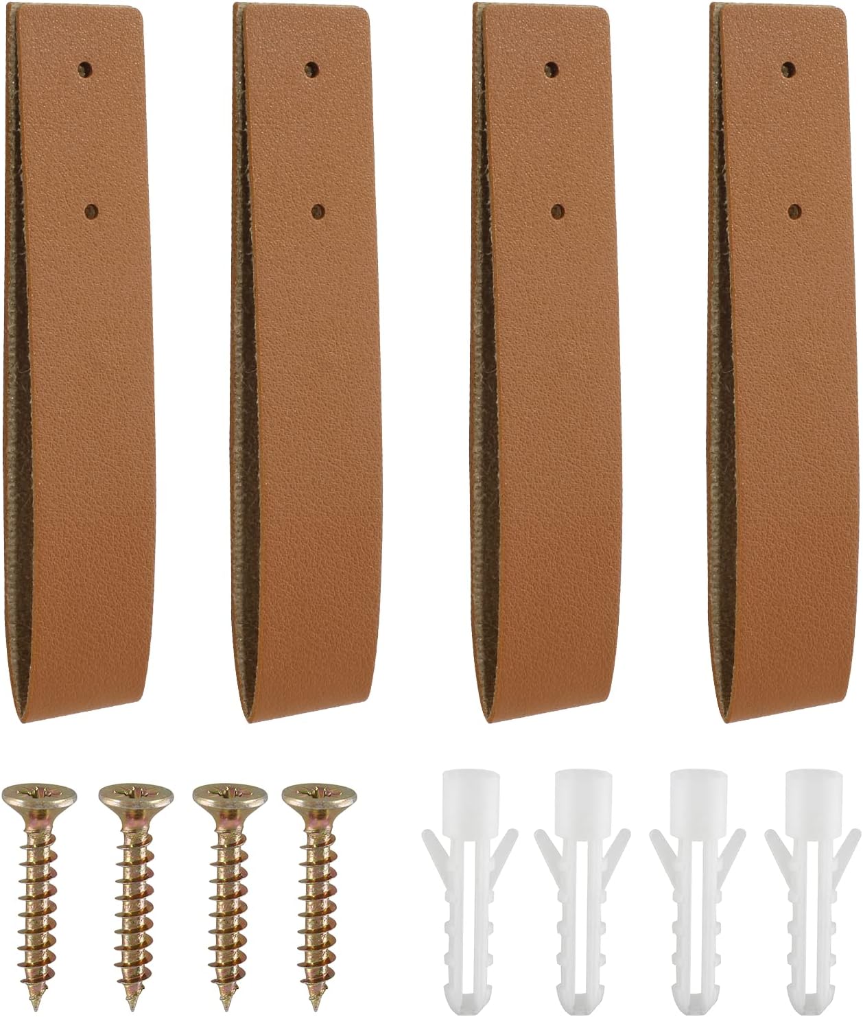 Amazon.com: TIESOME Leather Hook Lanyard, 4Pcs Wall Hanging Straps ...