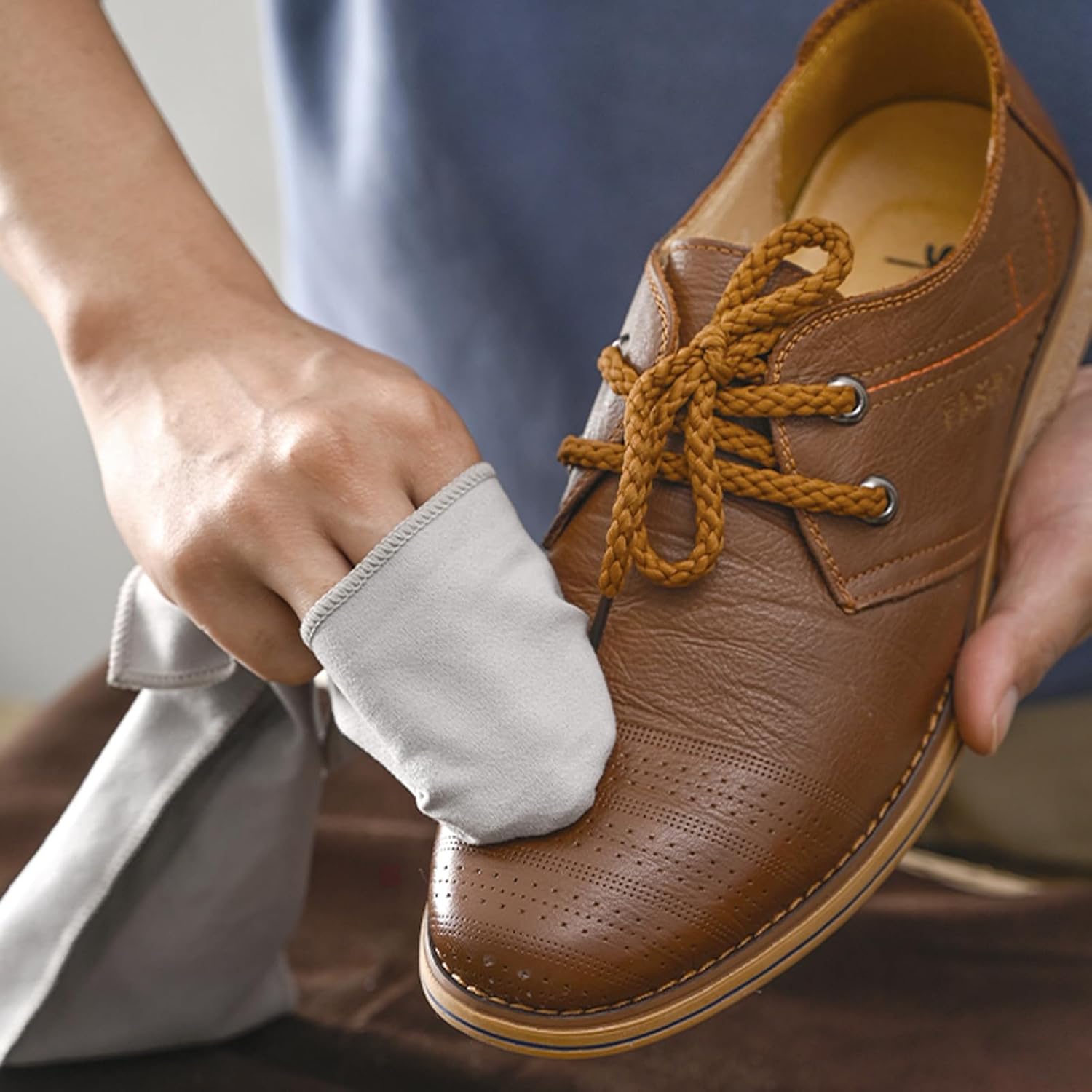 Amazon.com: Sansent Shoe Shine Cloths, Shoe Polish Buffing Cloth for ...