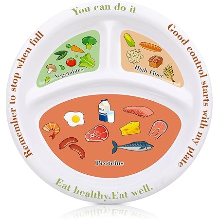 Amazon.com | Newtay Portion Control Plate Healthy Diet Plate Portion ...