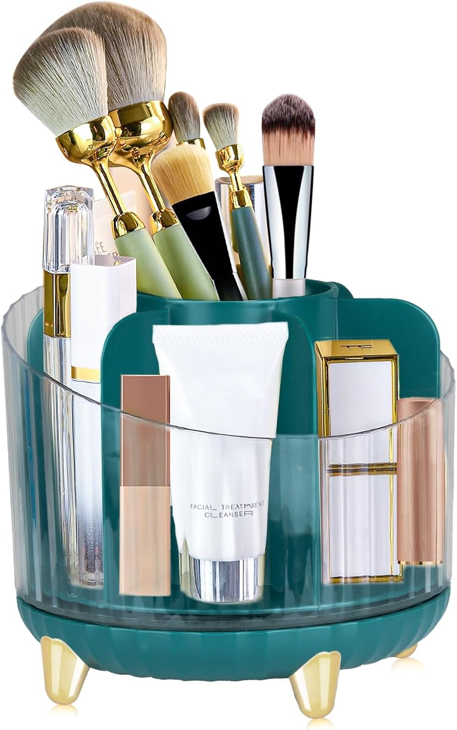 Ninonly 360°Rotating Makeup Brush Holder Rotating Cosmetic Makeup Brush ...