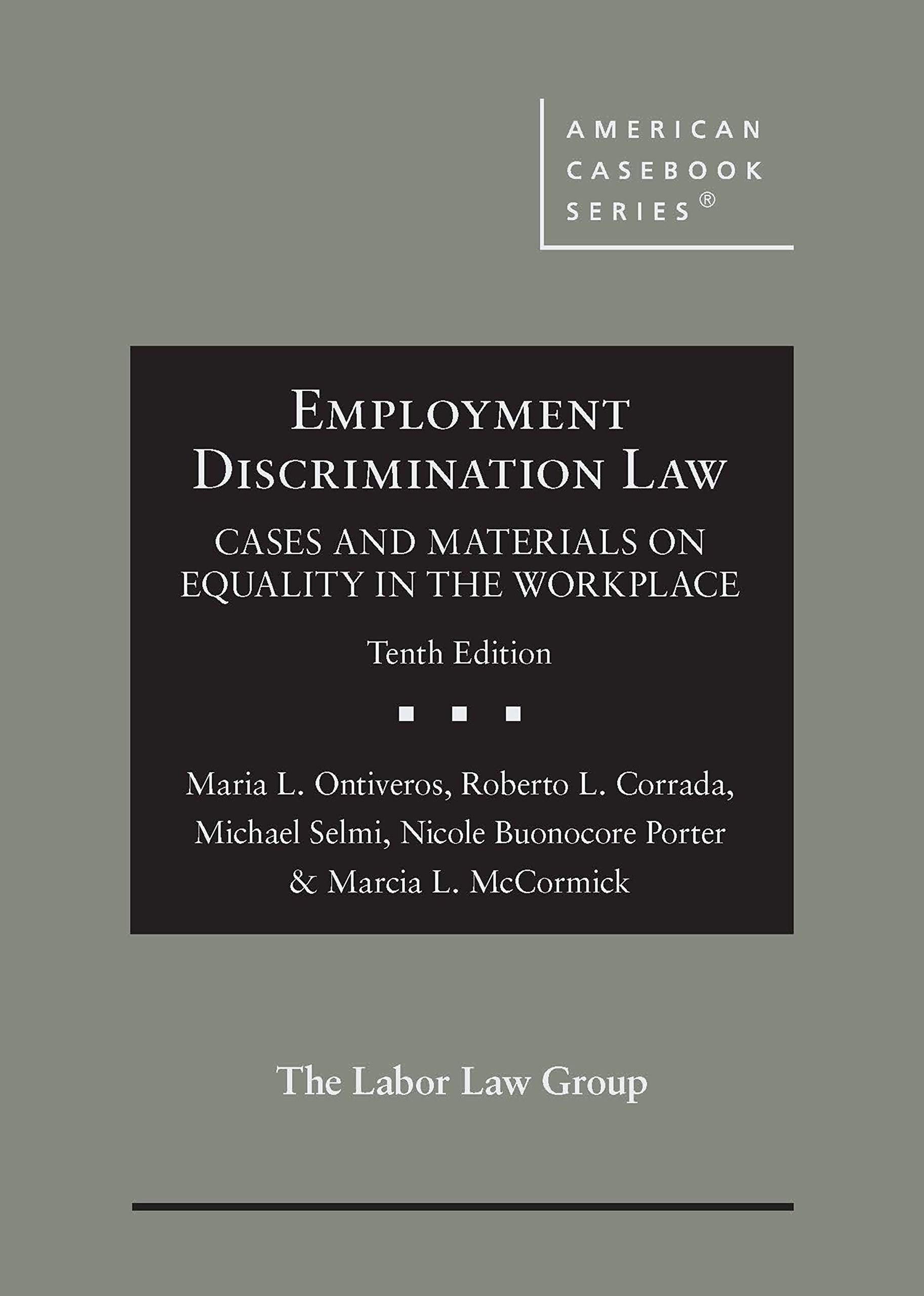 Employment Discrimination Law, Cases and Materials on Equality in the ...