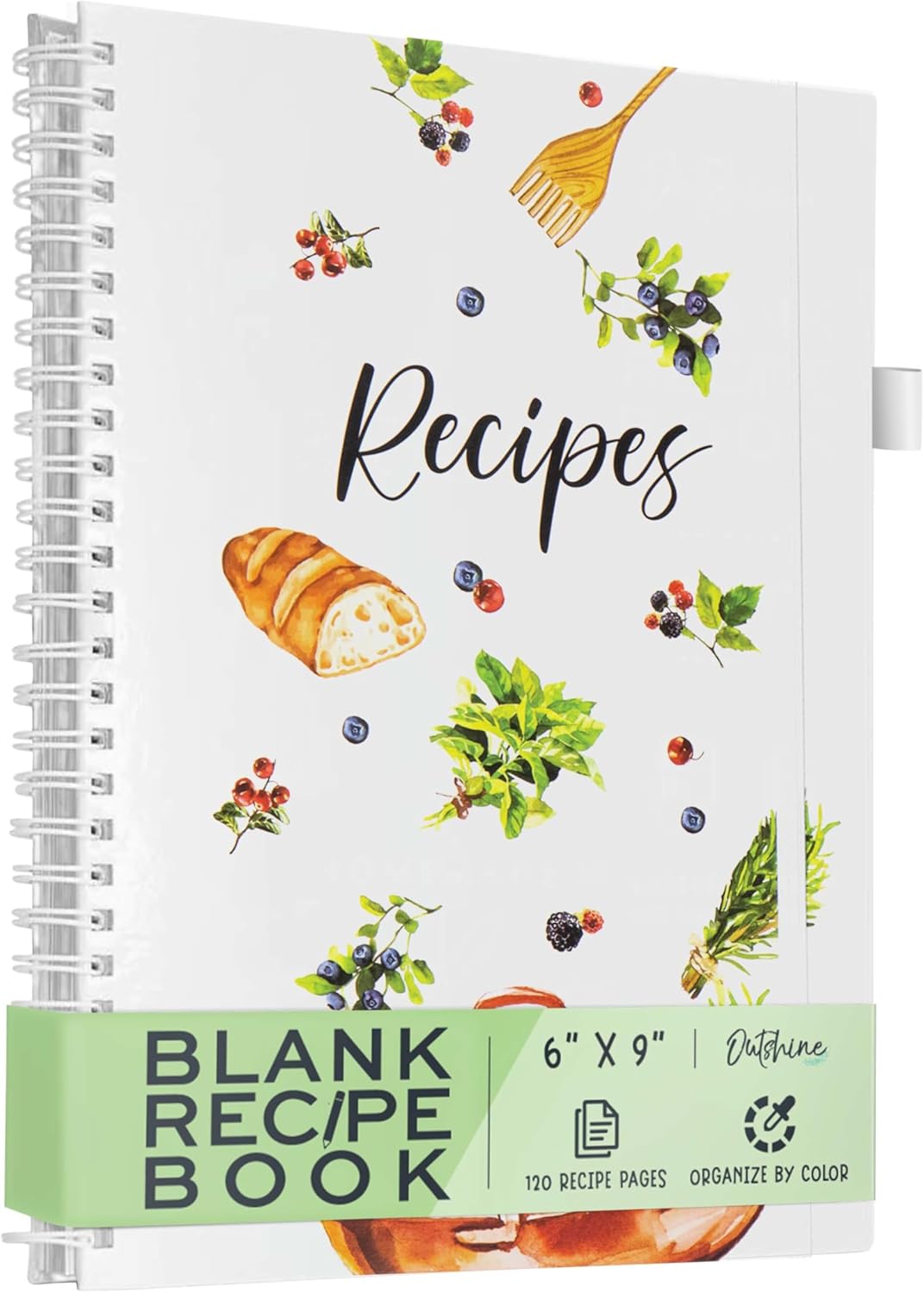 Amazon.com: OUTSHINE Blank Recipe Book to Write in Your Own Recipes 6x9 ...