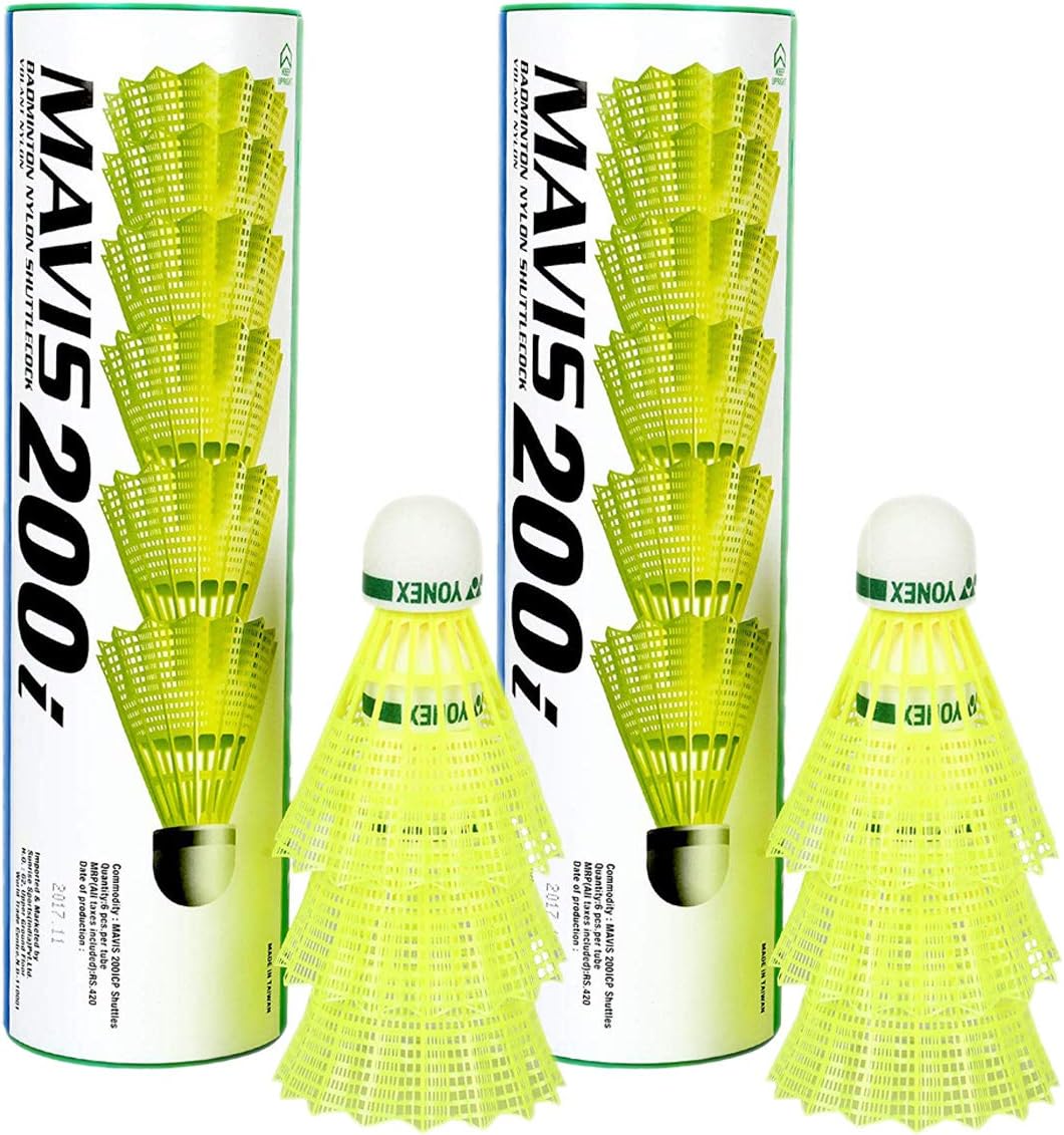 Buy Yonex Mavis 350i Nylon Green- Yellow Badminton Shuttlecock Online ...