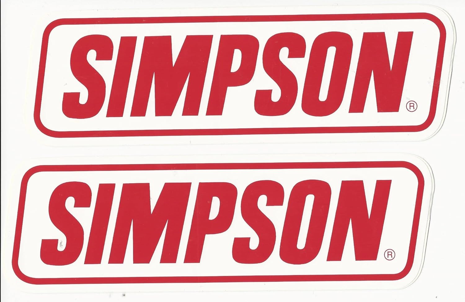 Amazon.com - Simpson Racing Decals Stickers 9 Inches Long Size Set of 2 ...