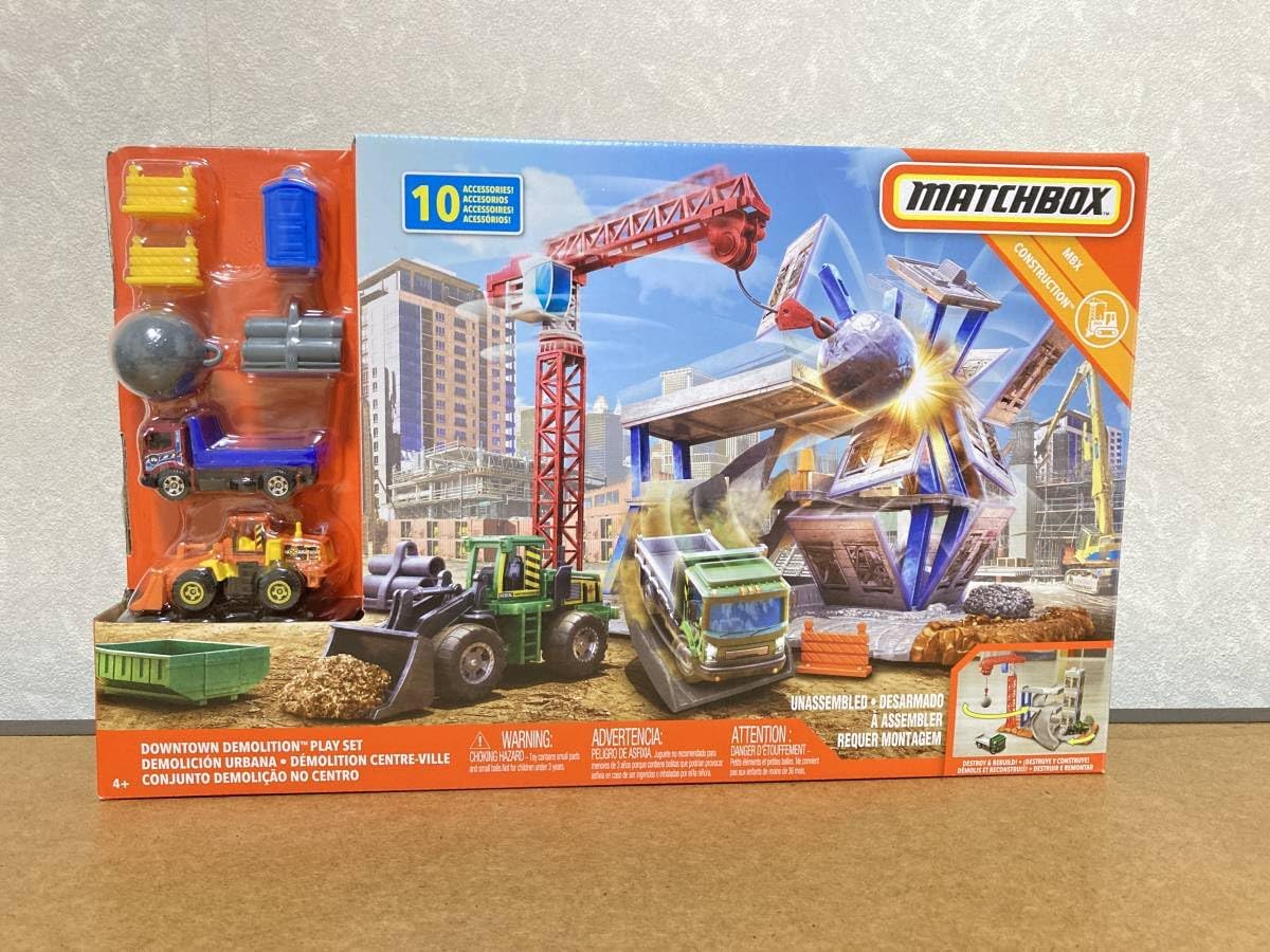 Amazon.co.jp: MATCHBOX DOWNTOWN DEMOLITION PLAY SET MATCHBOX DOWNTOWN ...