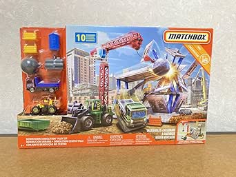 Amazon.co.jp: MATCHBOX DOWNTOWN DEMOLITION PLAY SET MATCHBOX DOWNTOWN ...