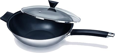 Amazon.com: Ken Hom Stainless Steel Wok Set, 32cm, Excellence ...