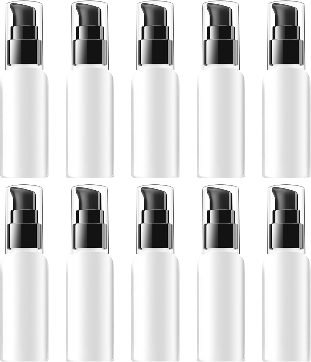 Amazon.com: VIDELLY 10 Pieces Travel Pump Bottles for Toiletries 2oz ...
