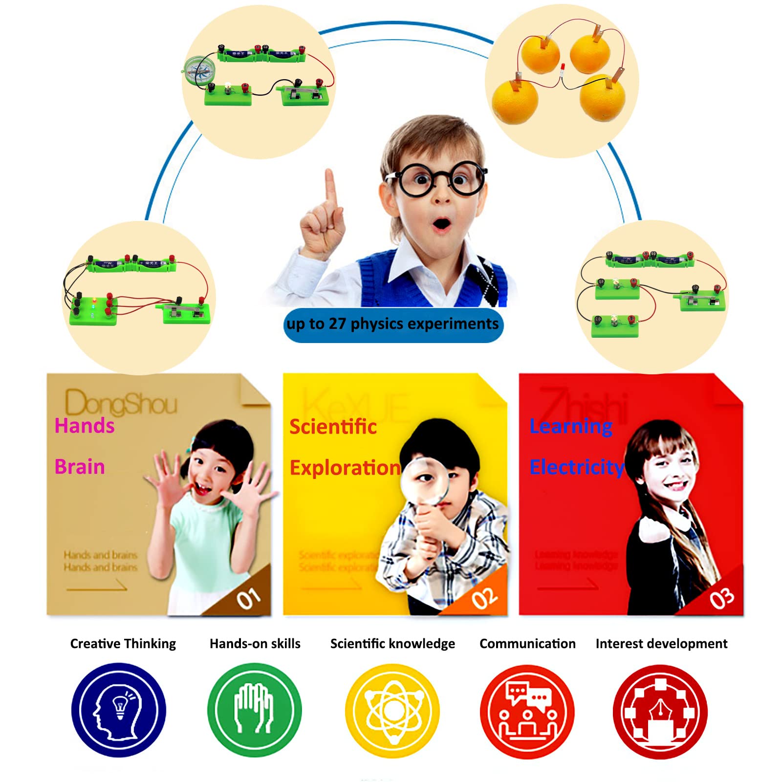 Snapklik.com : Circuits Board For Kids Physics Science Electromagnet ...