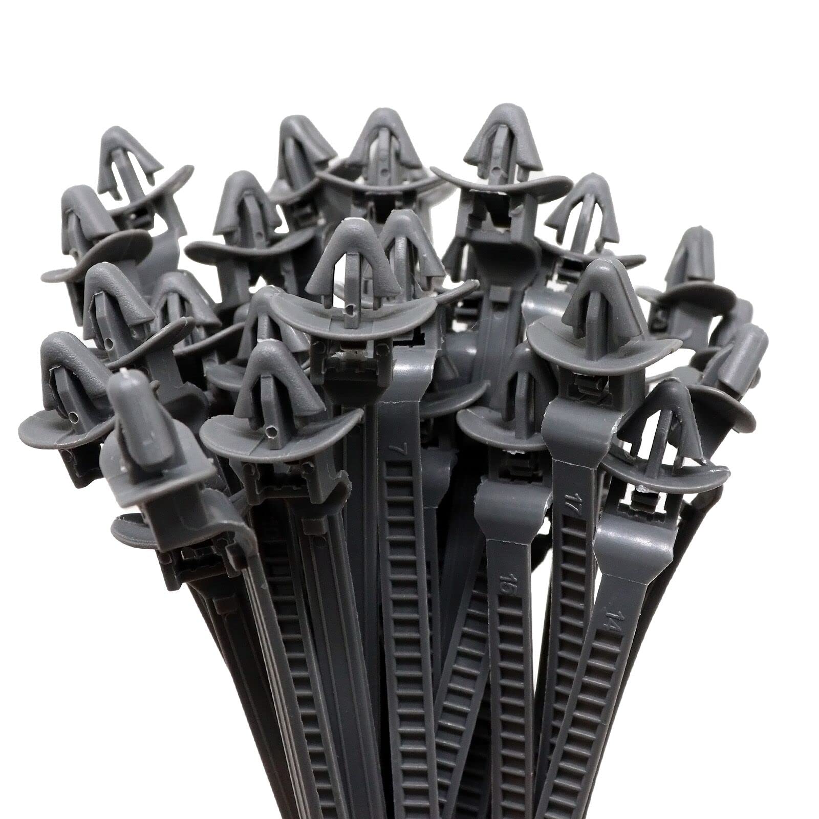 Snapklik.com : BENLIUDH Push Mount Cable Zip Tie, 4 Inch Automotive ...