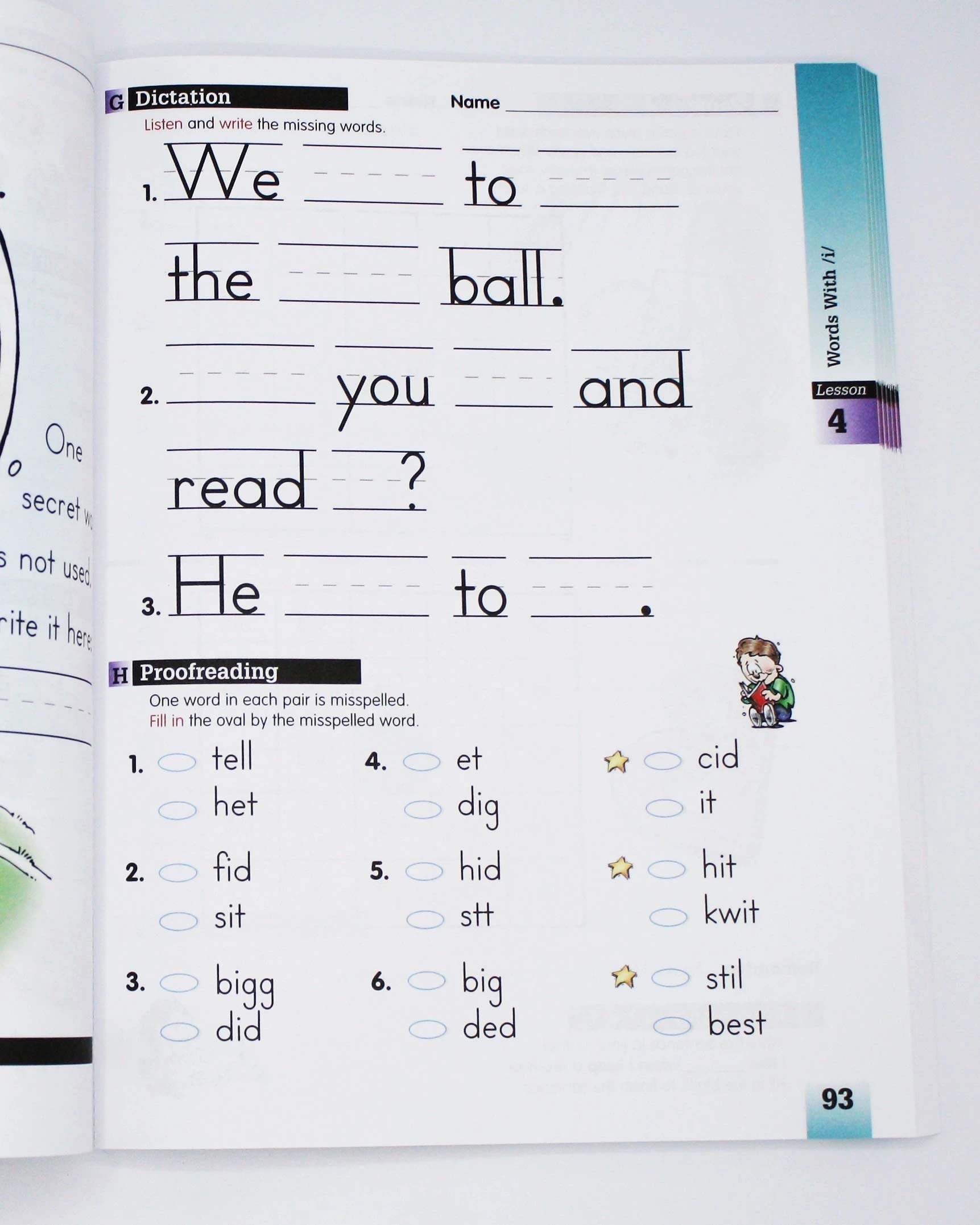 Snapklik.com : 1st Grade Spelling Student Workbook Level A By A Reason ...