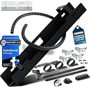 OfficeUp Cable Duct Desk - Cable Management [Complete Set] - Cable ...