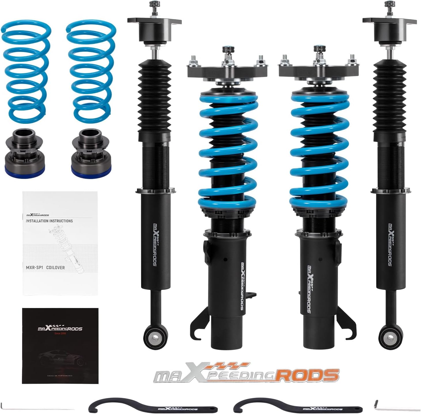 Amazon.com: maXpeedingrods Coilovers for Ford Focus MK3 2011-2017, 24 Level Adjustable Damper ...