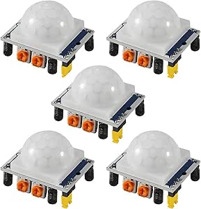 DIGISHUO 5Pcs HC-SR501 Human Infrared Sensor Module PIR IR Body Motion ...